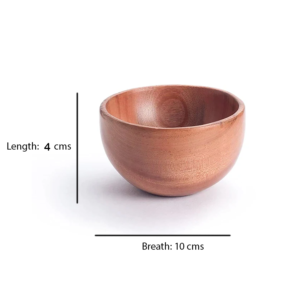 4 Inch Neem Wood Bowl – tora